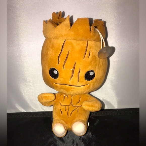 Source Unknown | Toys | Baby Groot Plush Doll Glass String Suction Cup ...